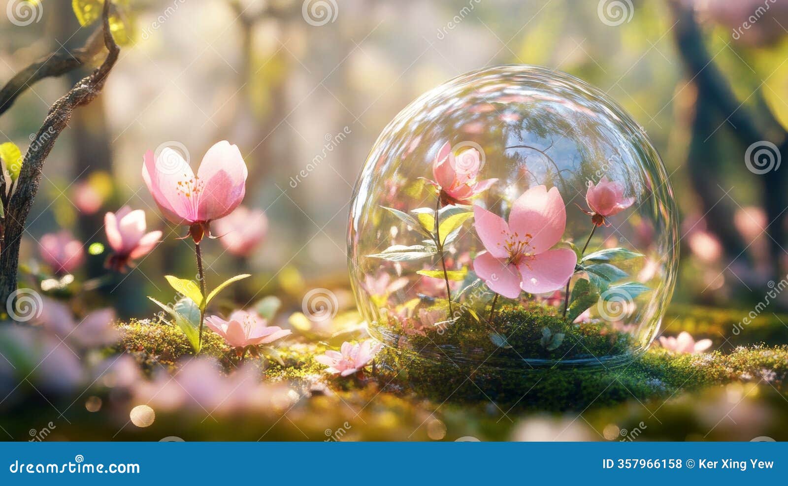 Enchanted Pink Forest Pathway Royalty-Free Stock Photography ...