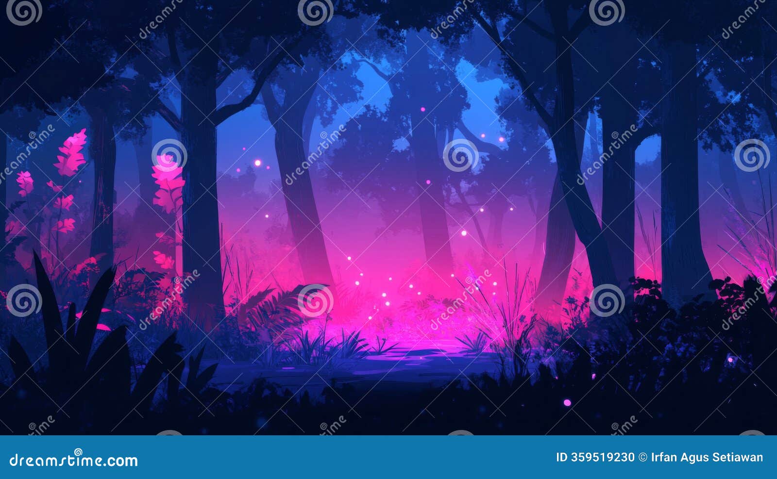 Enchanted Pink Forest Pathway Royalty-Free Stock Photography ...