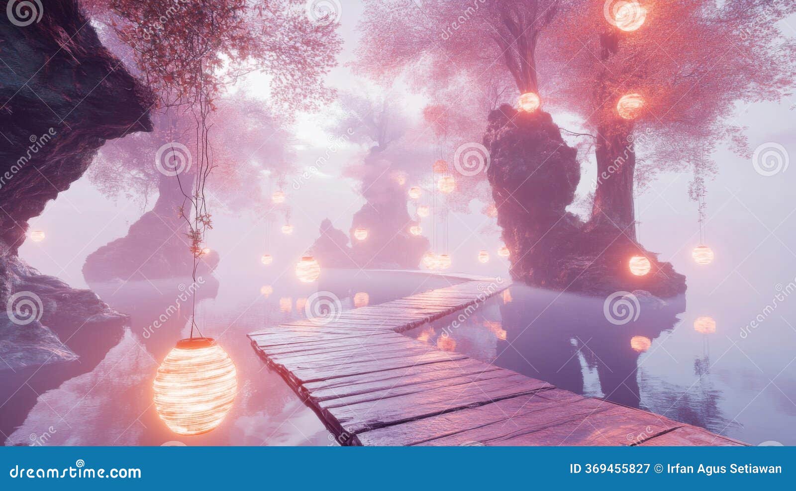 Enchanted Pink Forest Pathway Royalty-Free Stock Photography ...