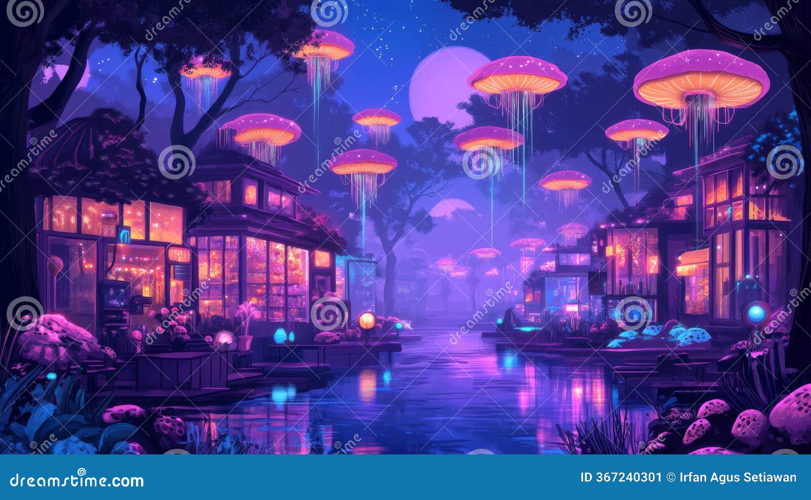 Enchanted Pixel Art Castle Floats In Sky. Magical Runes Glow Around ...