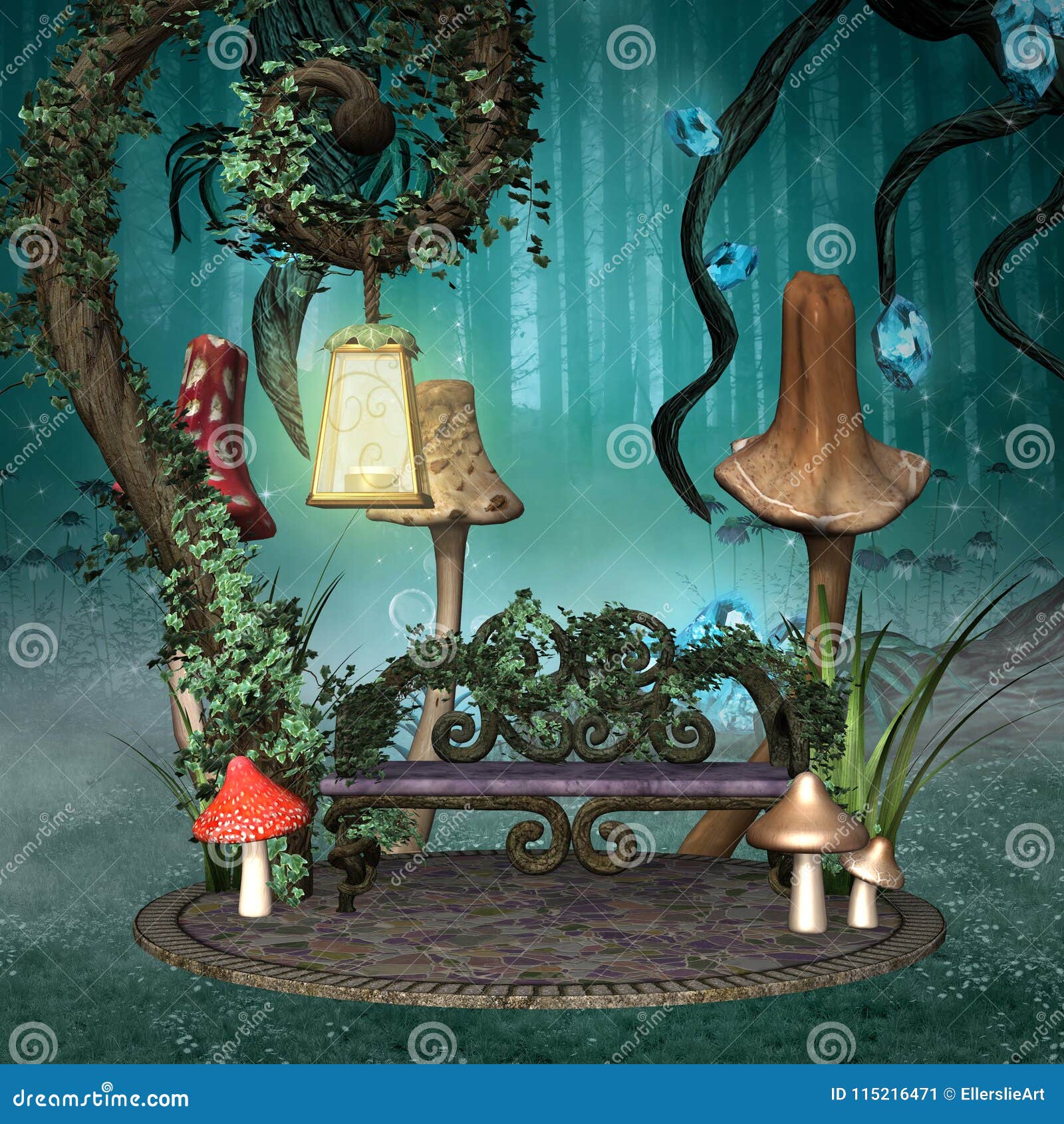 Enchanted Resting Place Stock Image | CartoonDealer.com #115216471