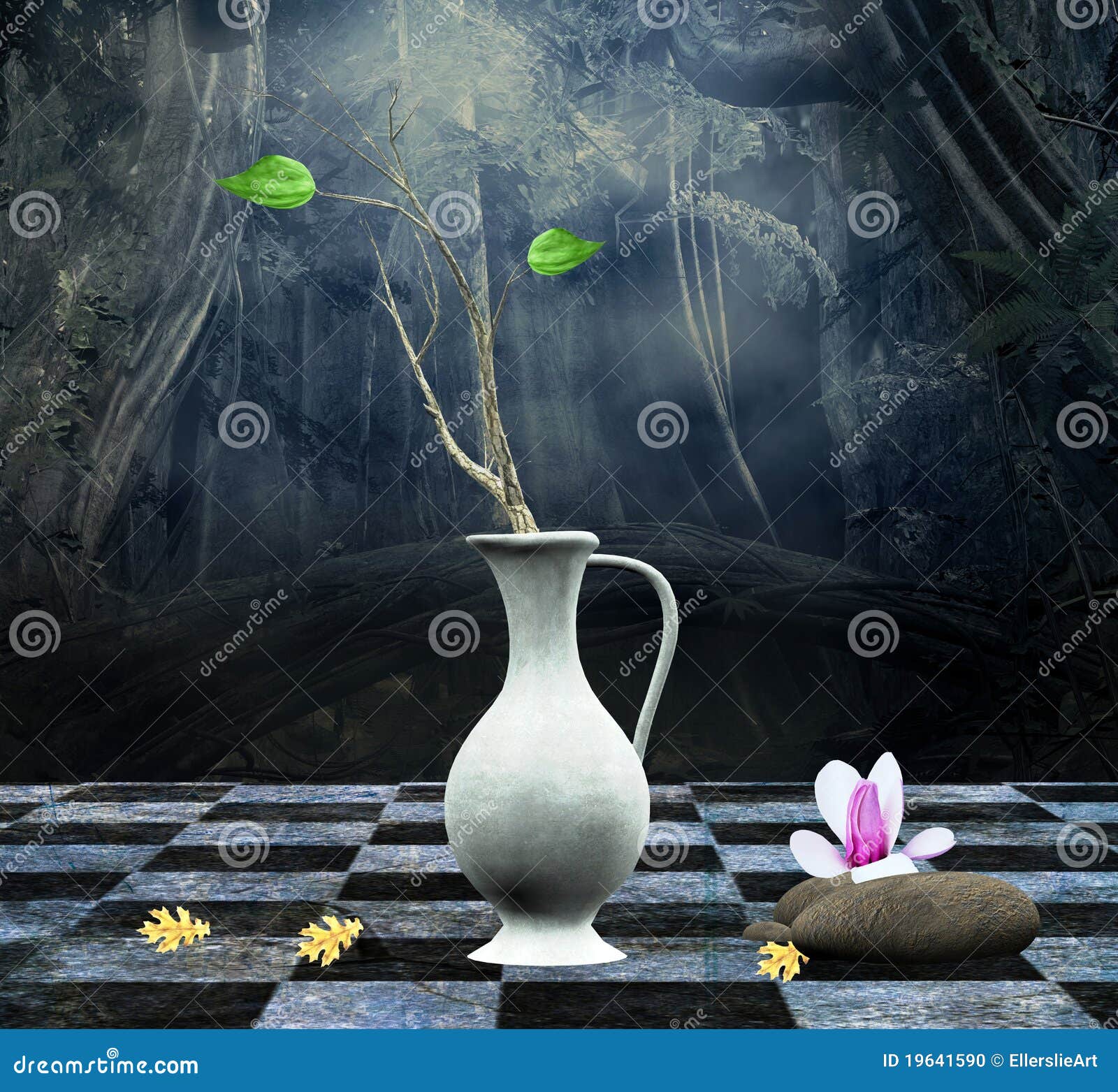 Enchanted still life stock illustration. Illustration of beauty - 19641590