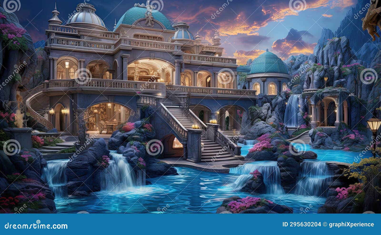 Enchanted Stone Haven stock illustration. Illustration of aminollah ...