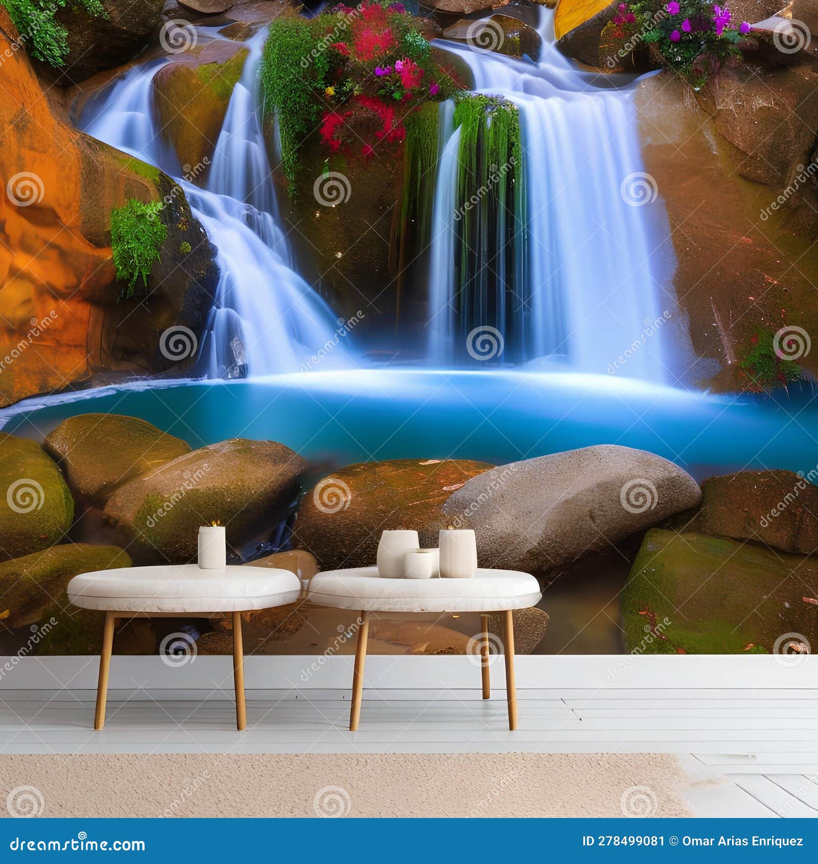 555 Enchanted Waterfall: a Mystical and Enchanting Background Featuring ...