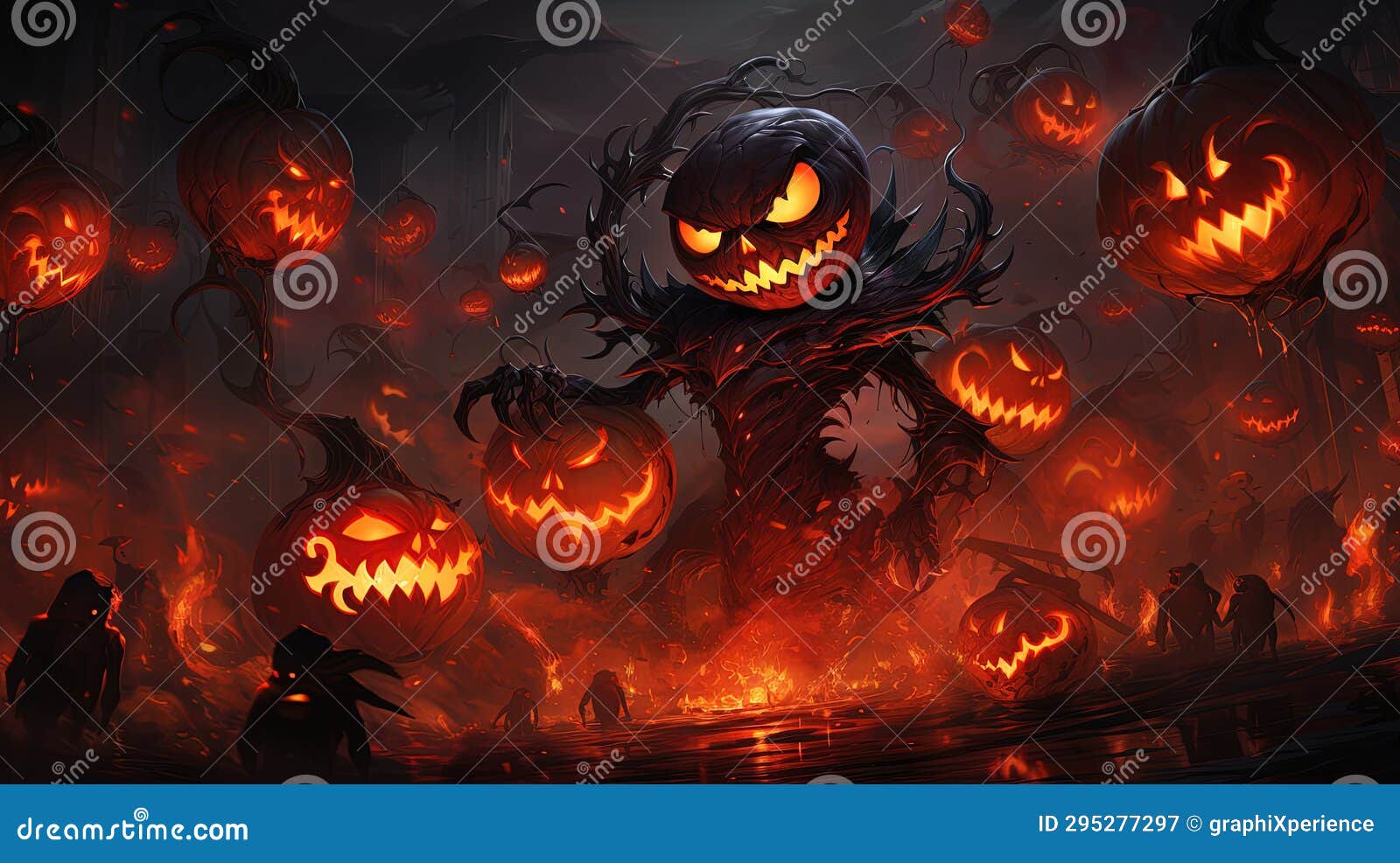 Enchanting All Hallows Eve Delight Stock Illustration - Illustration of ...