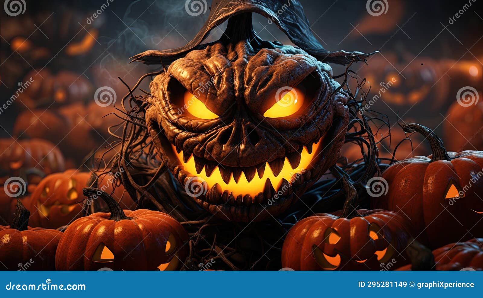 Enchanting All Hallows Eve Delight Stock Illustration - Illustration of ...