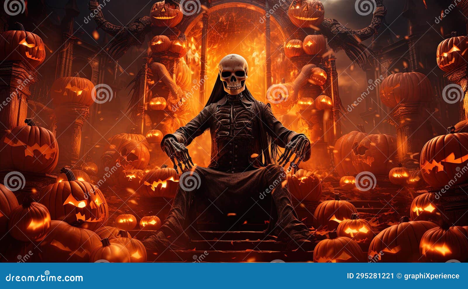 Enchanting All Hallows Eve Delight Stock Illustration - Illustration of ...