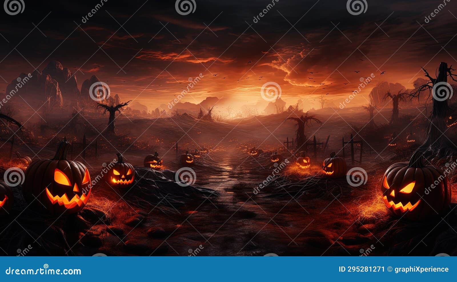 Enchanting All Hallows Eve Delight Stock Illustration - Illustration of ...