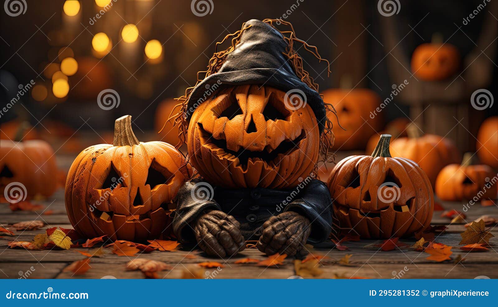 Enchanting All Hallows Eve Delight Stock Illustration - Illustration of ...