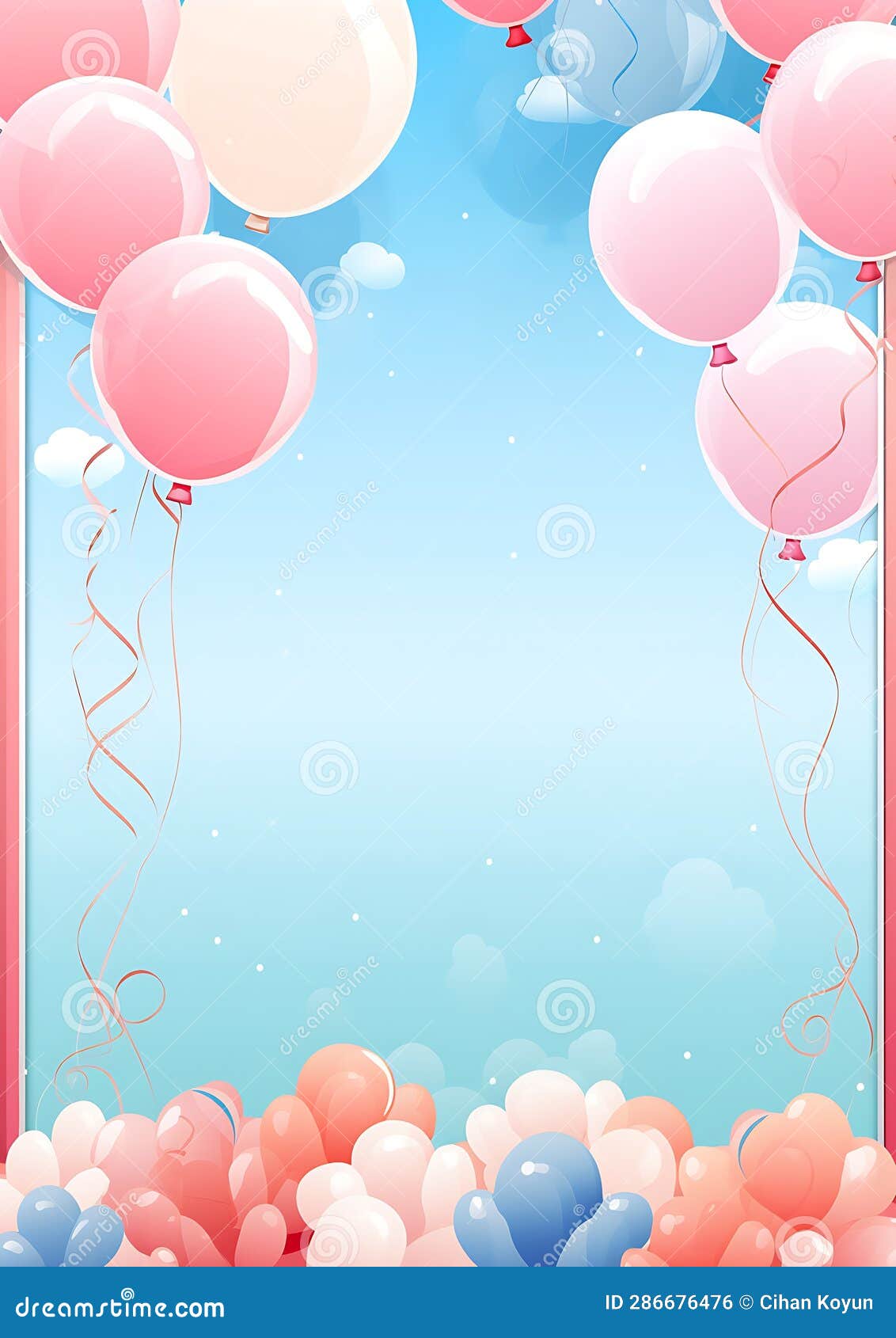 Enchanting Celebration Frames Stock Illustration - Illustration of ...