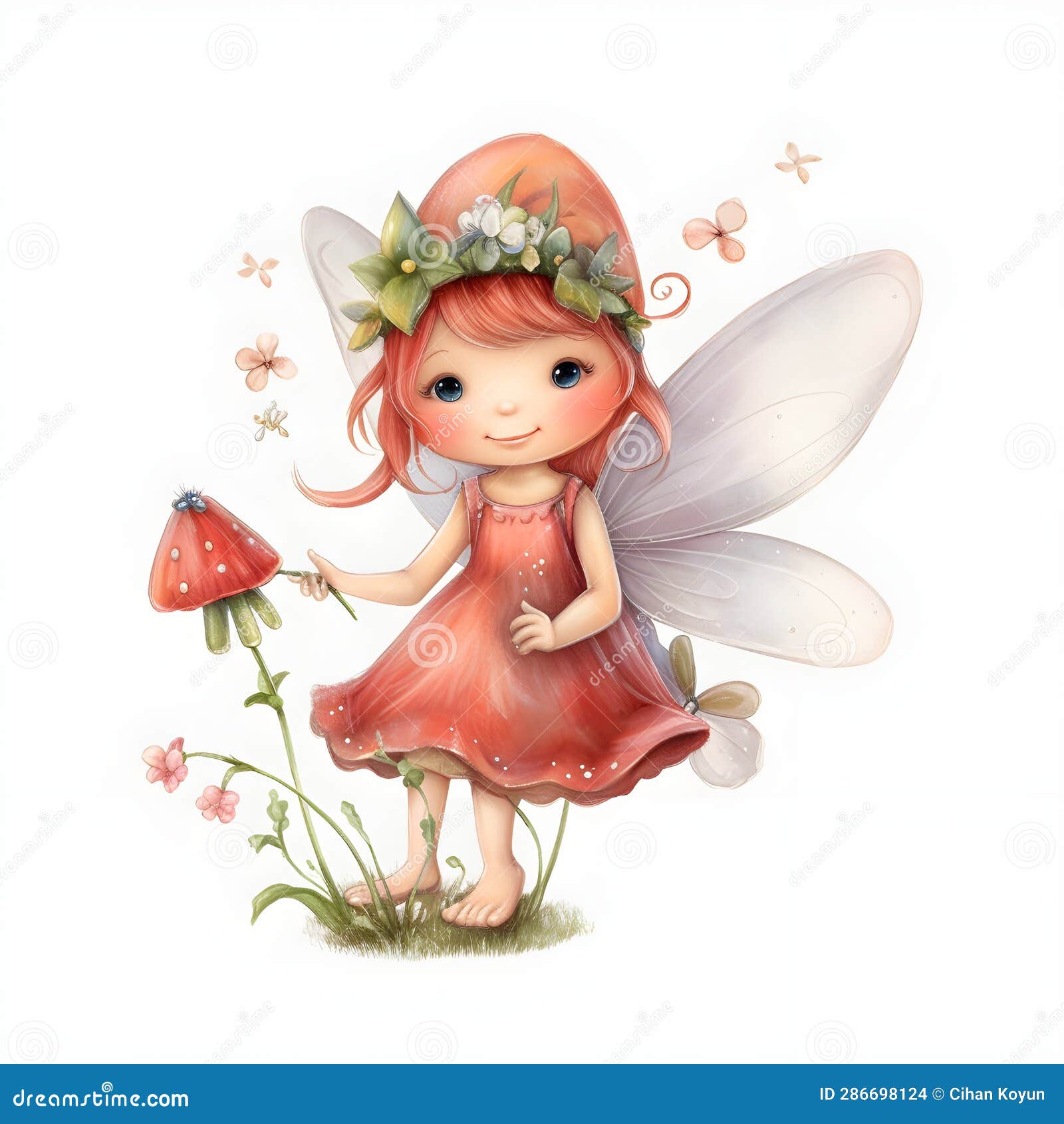 Enchanting Celestial Sprite Stock Illustration - Illustration of ...