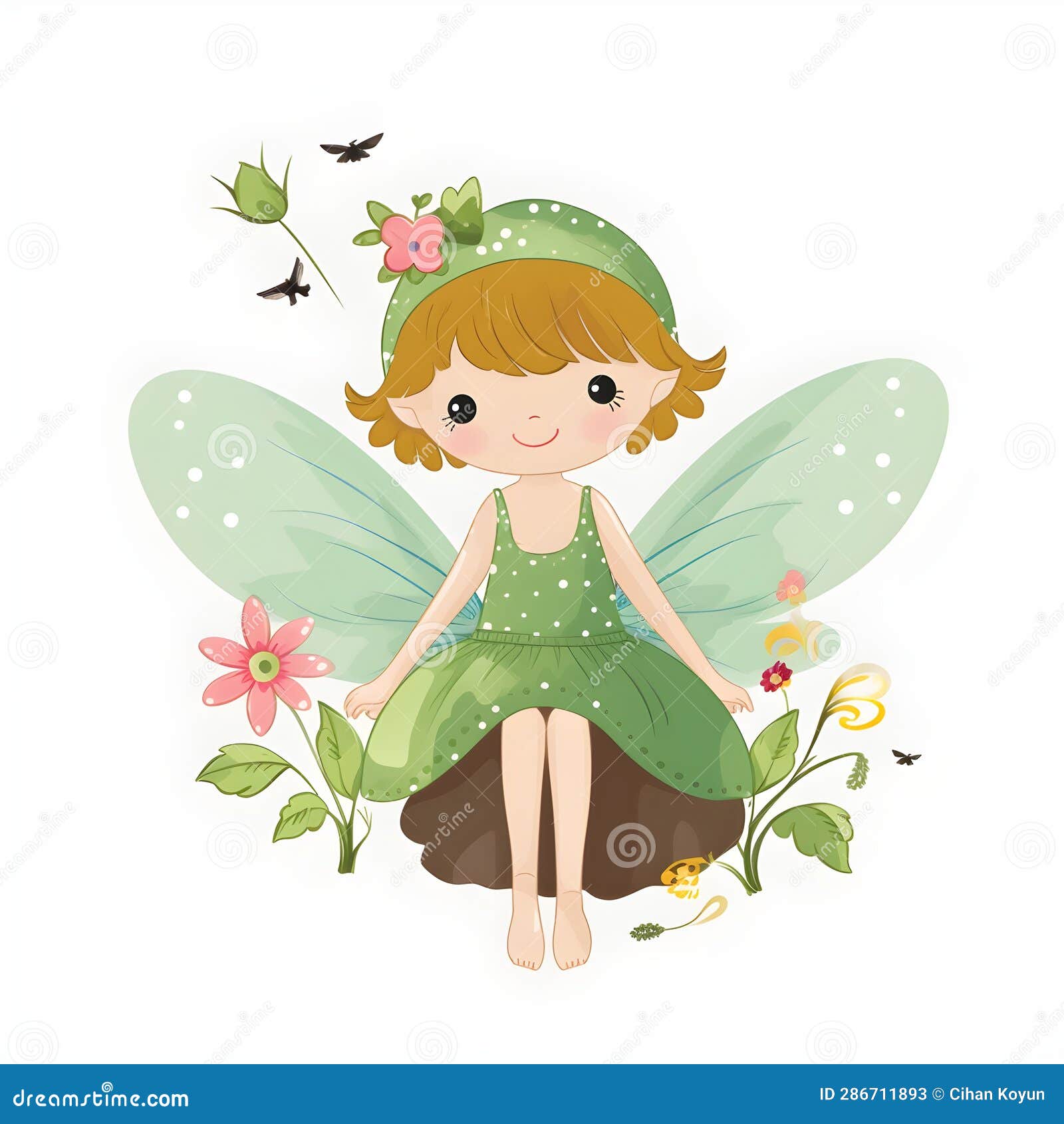 Enchanting Celestial Sprite Stock Illustration - Illustration of wizard ...