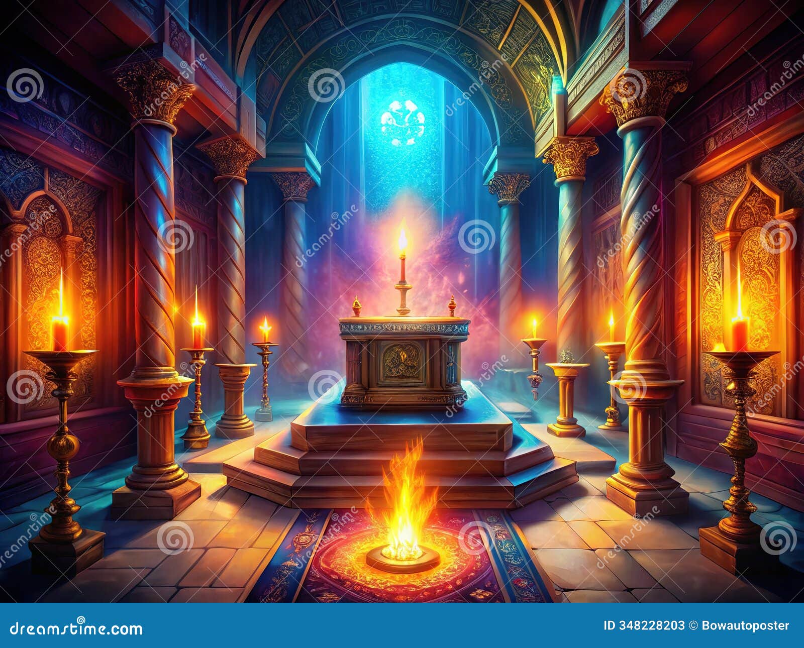 An Enchanting Chamber Of Secret Rite: A Majestic AI-Generated Visual Of ...