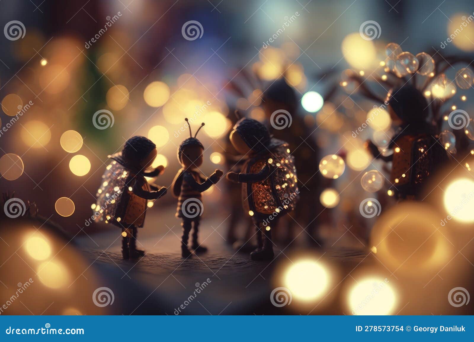 Detailed Firefly Cartoon Character With Flat Design And Line Art Black ...