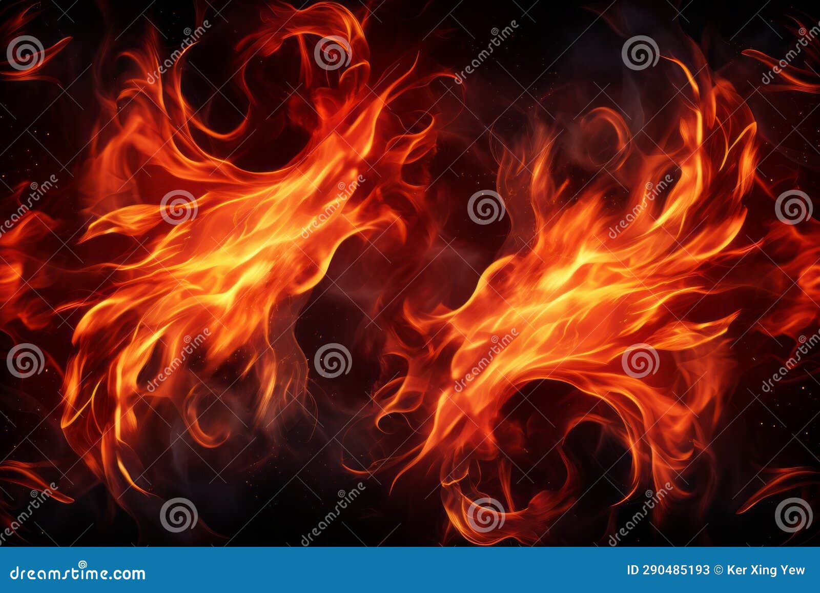 Enchanting Flame Patterns stock illustration. Illustration of wildfire ...