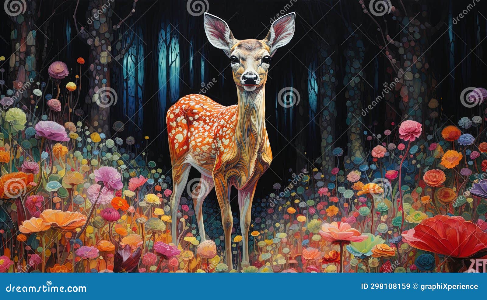 Enchanting Forest Delight stock illustration. Illustration of traces ...