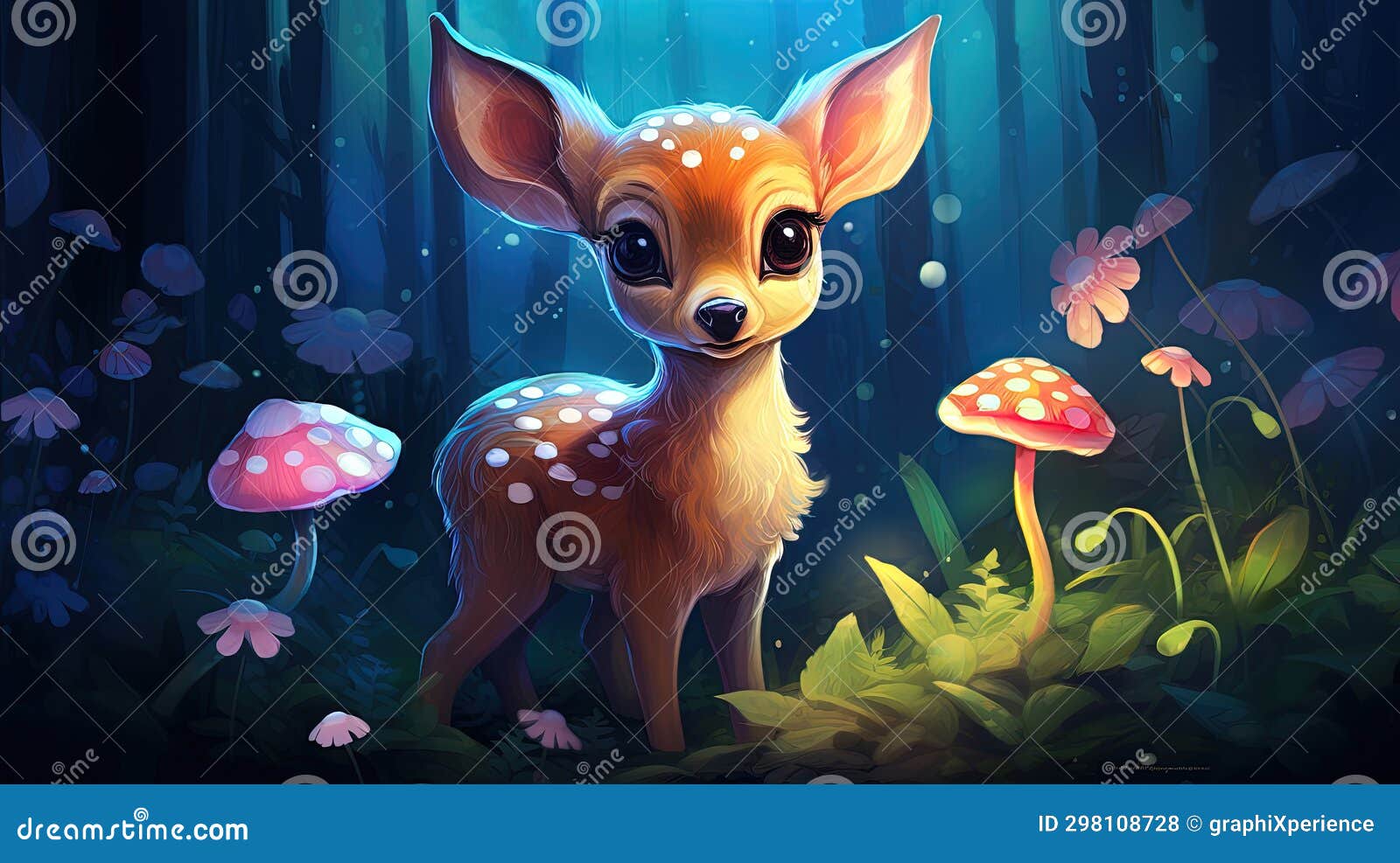 Enchanting Forest Delight stock illustration. Illustration of fairy ...