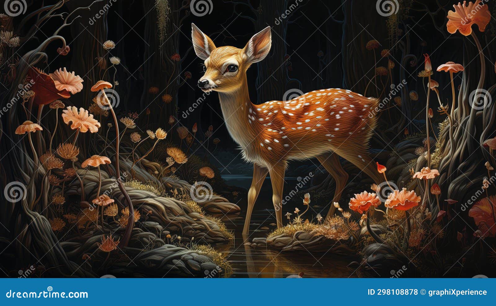 Enchanting Forest Delight stock illustration. Illustration of contrast ...