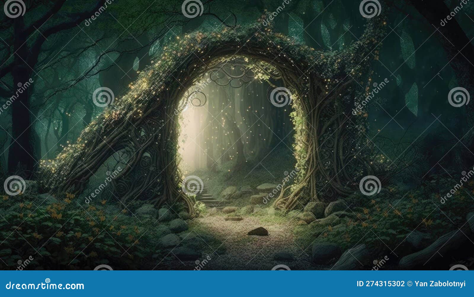 Enchanting Forest Glade, Magical Atmosphere Wallpaper. Generative AI ...