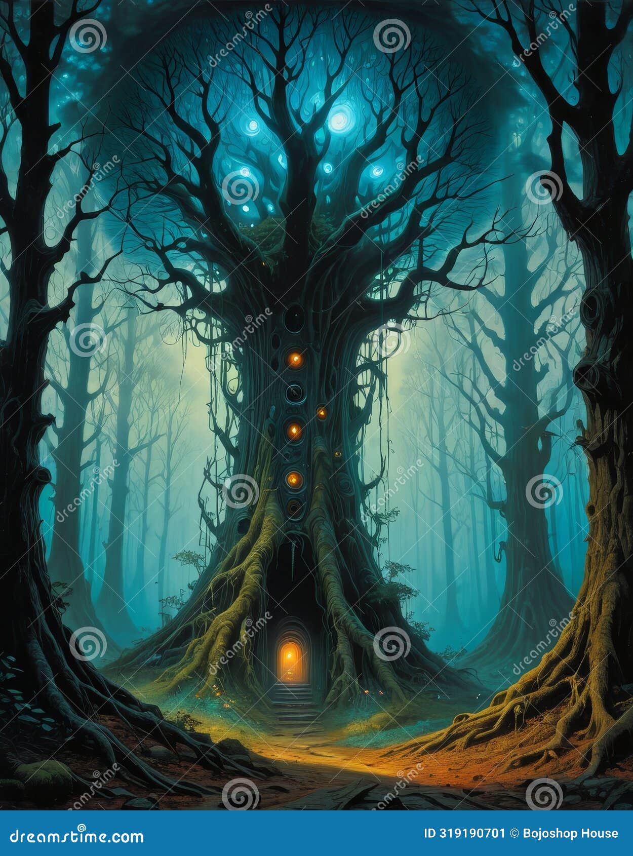 Enchanting Forest: Home To Talking Trees and Playful Sprites Stock ...