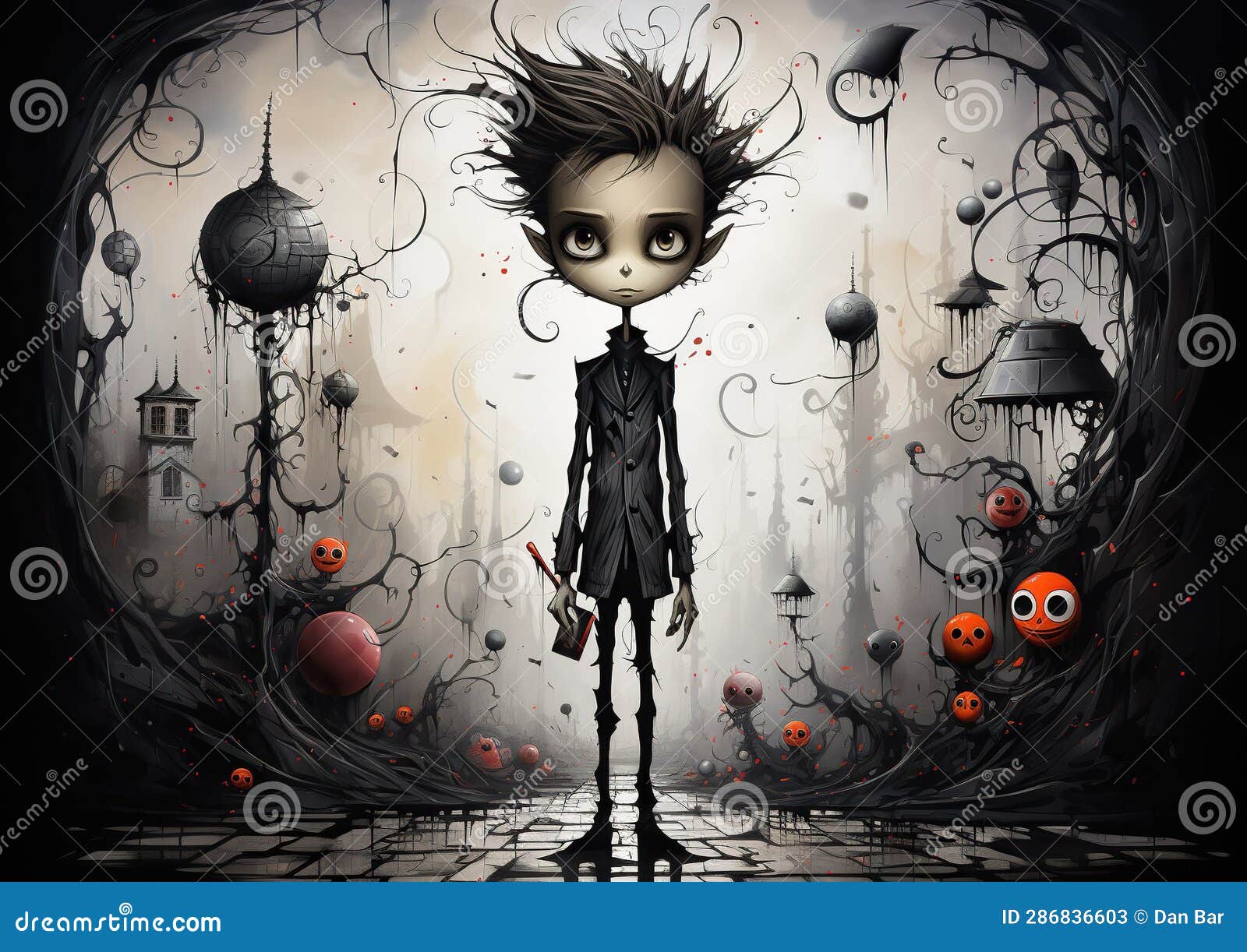 Enchanting Halloween Background: Eerie Graveyard Shrouded In Pale Fog, Setting The Spooky Scene ...