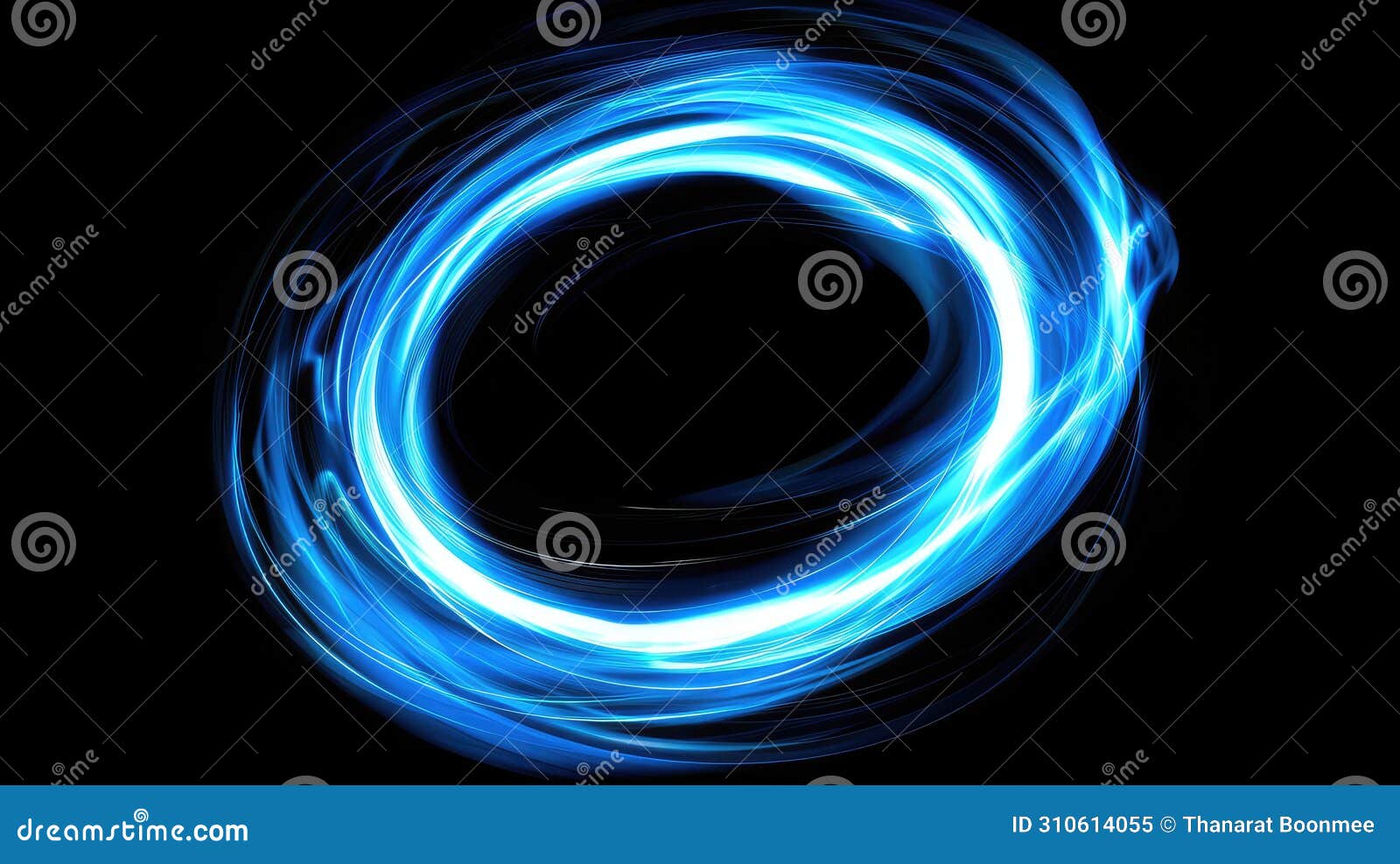 Enchanting and Magical Blue Fire Light Effect, Casting a Captivating ...