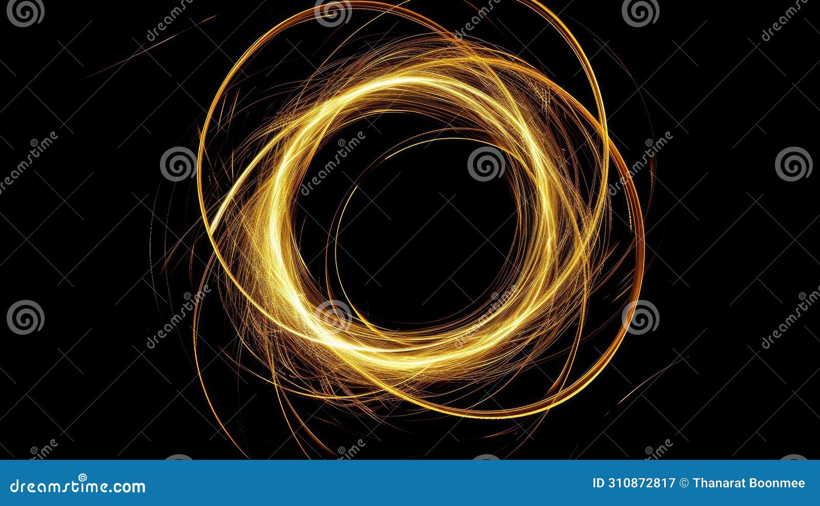 Enchanting Magical Yellow Fire Light Effect, Casting a Radiant and ...