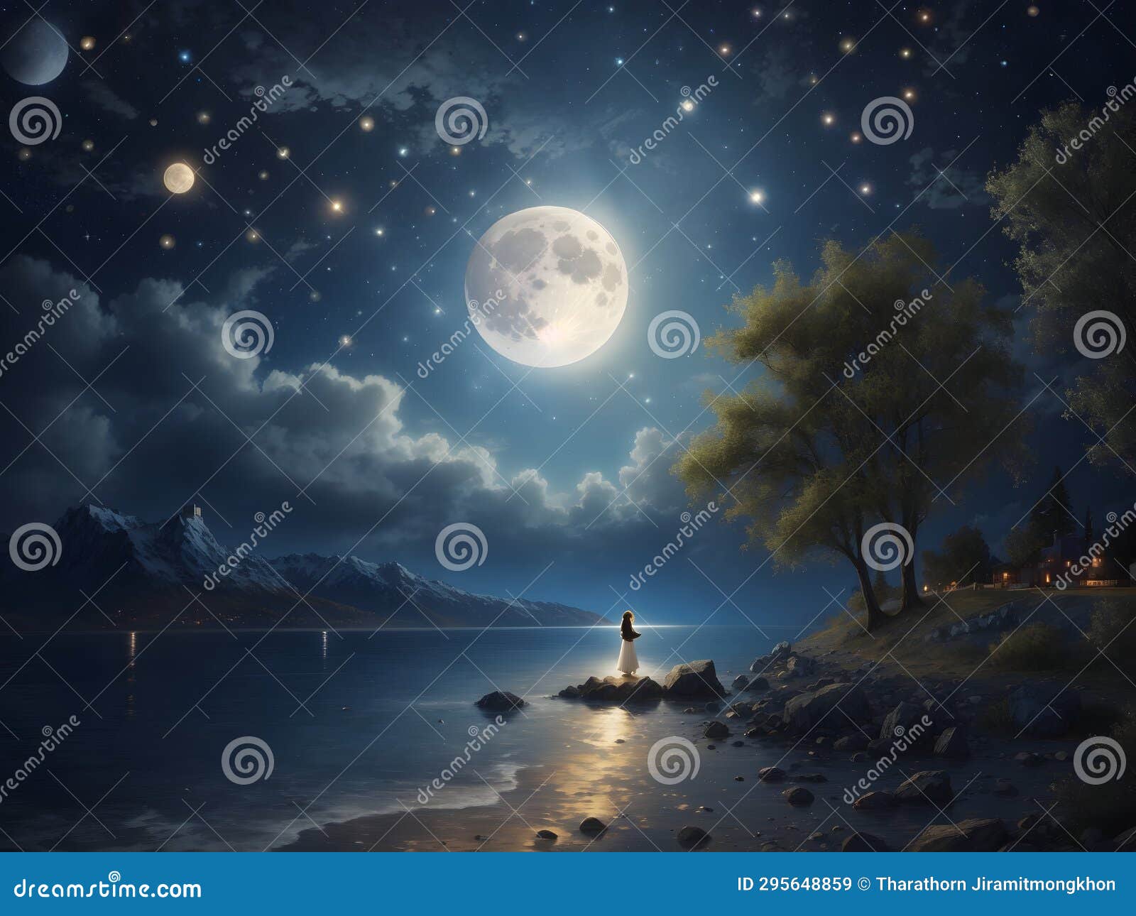 The Lunar Rendezvous: A Rocket Approaches The Surface Of The Moon AI ...