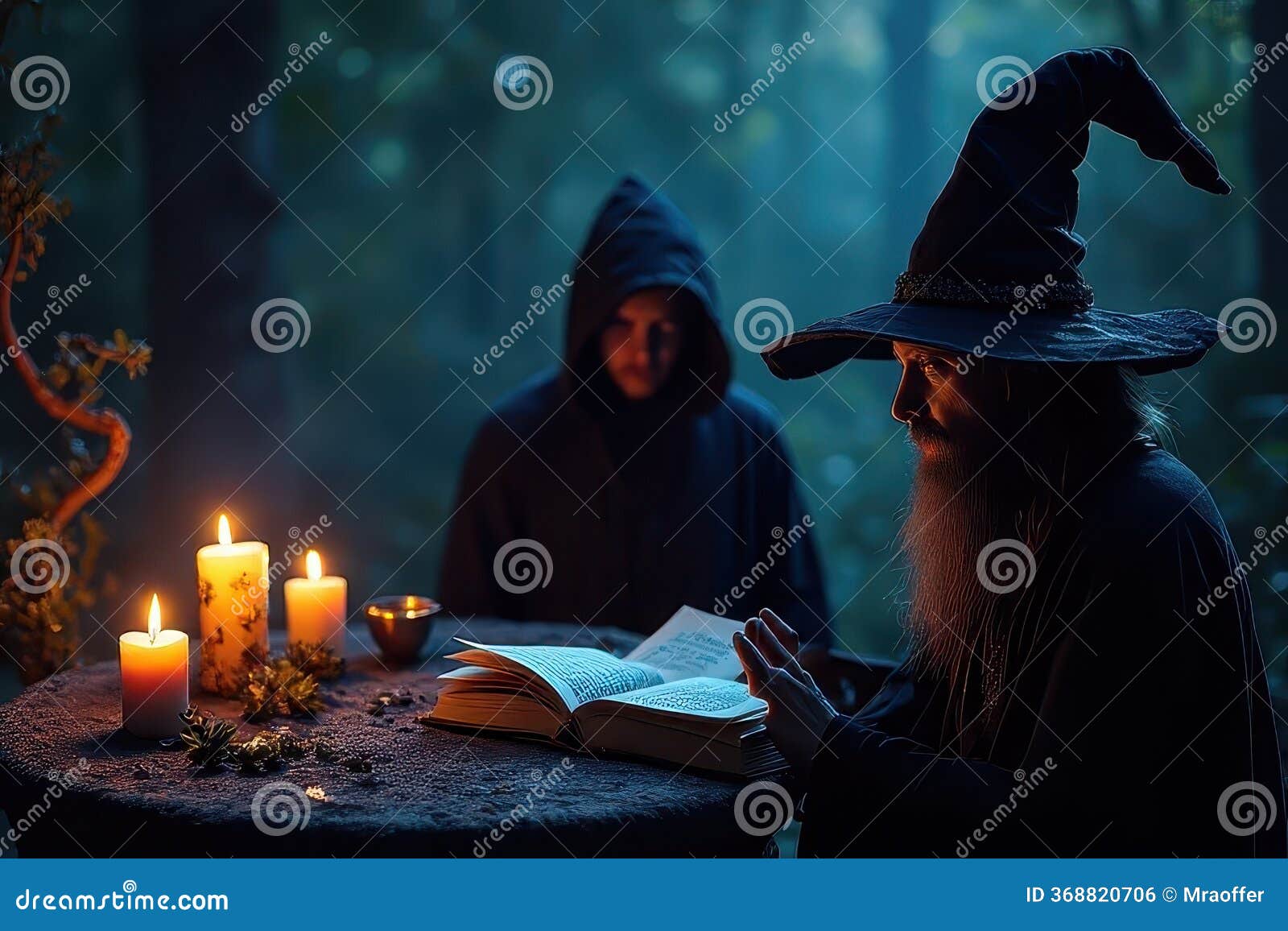 Enchanting Nighttime Forest Background For 2D Arcade Games Vivid Colors ...