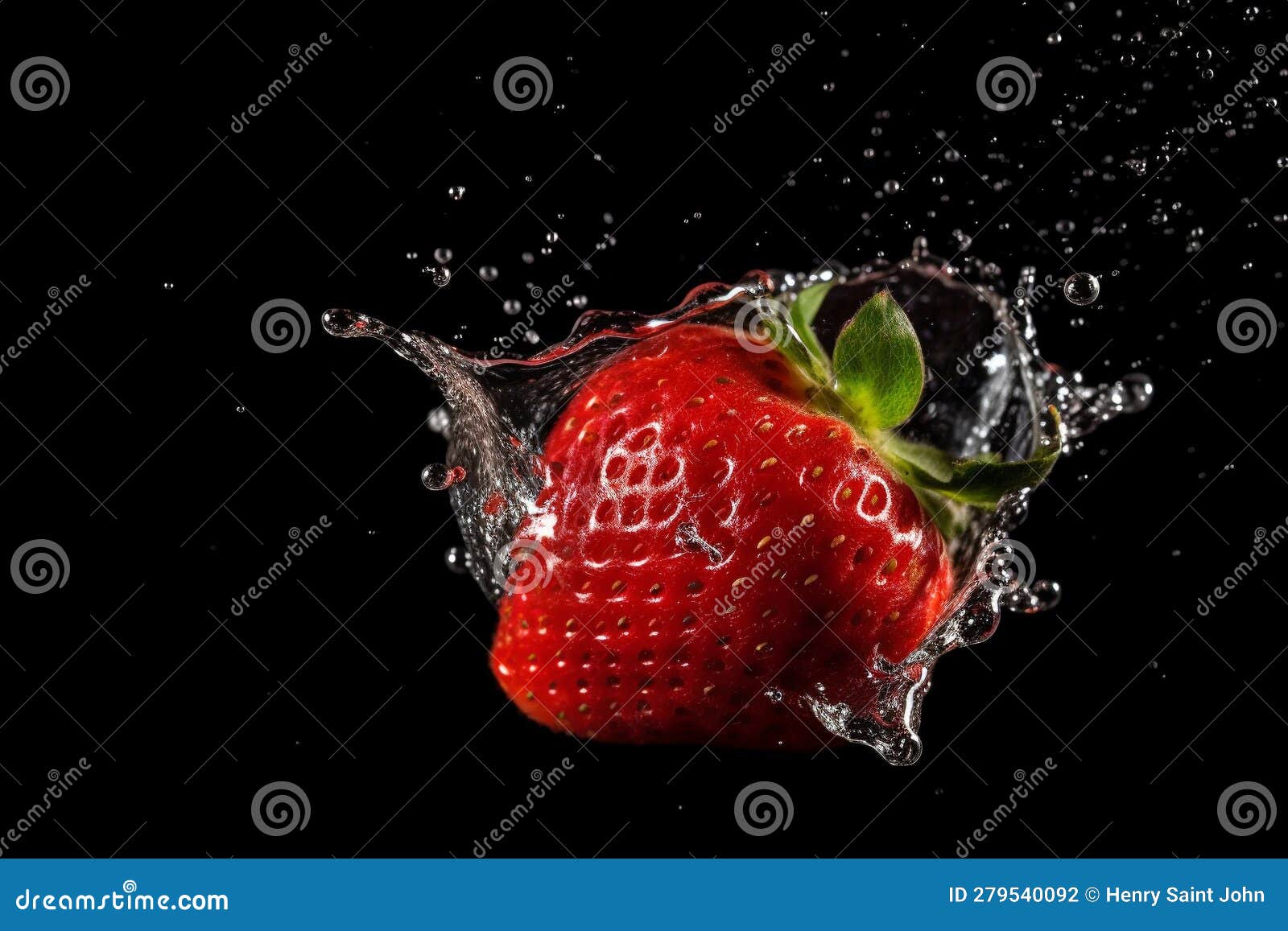 The Enchanting Strawberry: a Taste of Sunshine Stock Illustration ...