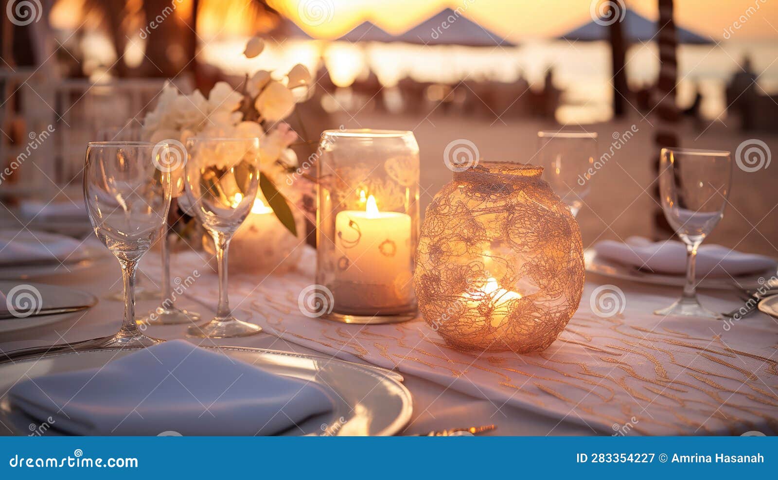 Enchanting Table Decor for a Magical Event Party or Sunset Beach ...