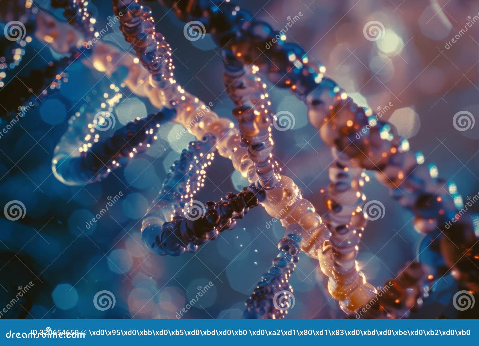 Enchanting View of a DNA Structure Under Microscopic Examination ...