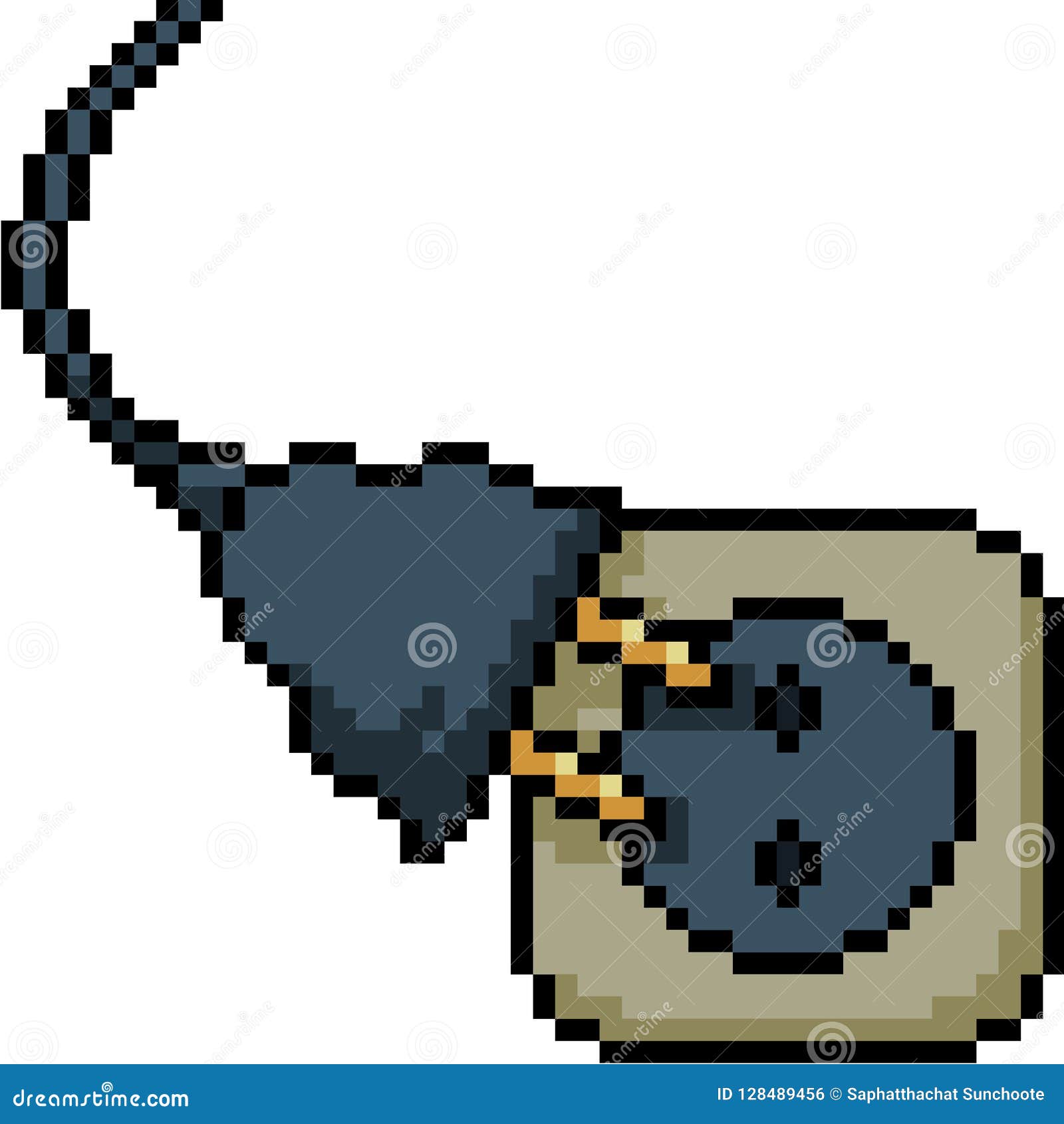 Enchufe De La Electricidad Del Arte Del Pixel Del Vector Ilustración ...