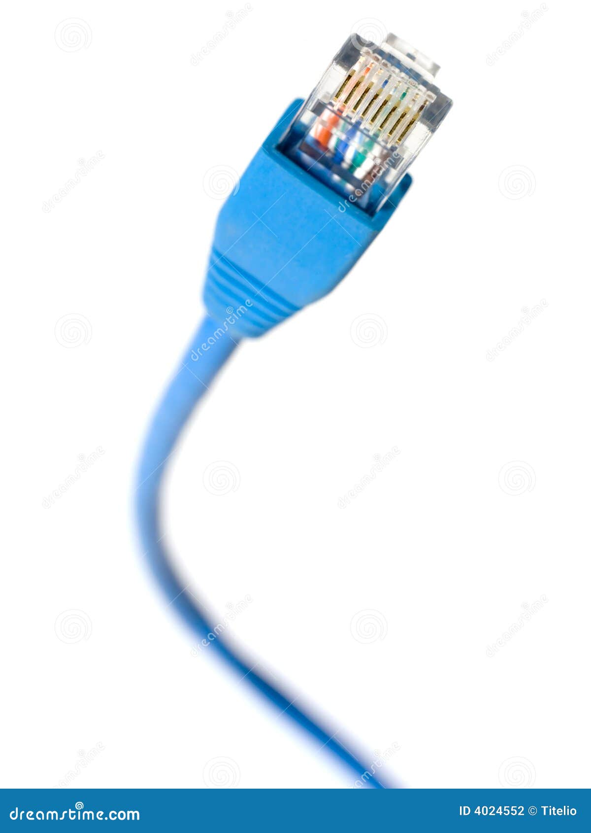 Enchufe RJ-45 De La Conexión De Red Foto de archivo - Imagen de cable ...