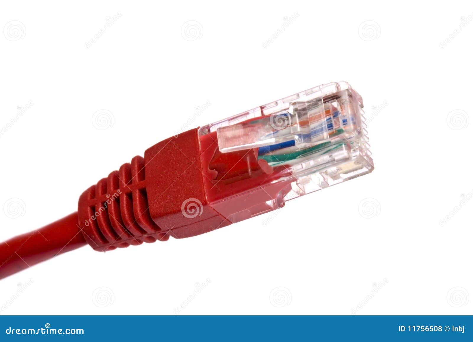 Enchufe rojo de la red foto de archivo. Imagen de primer - 11756508