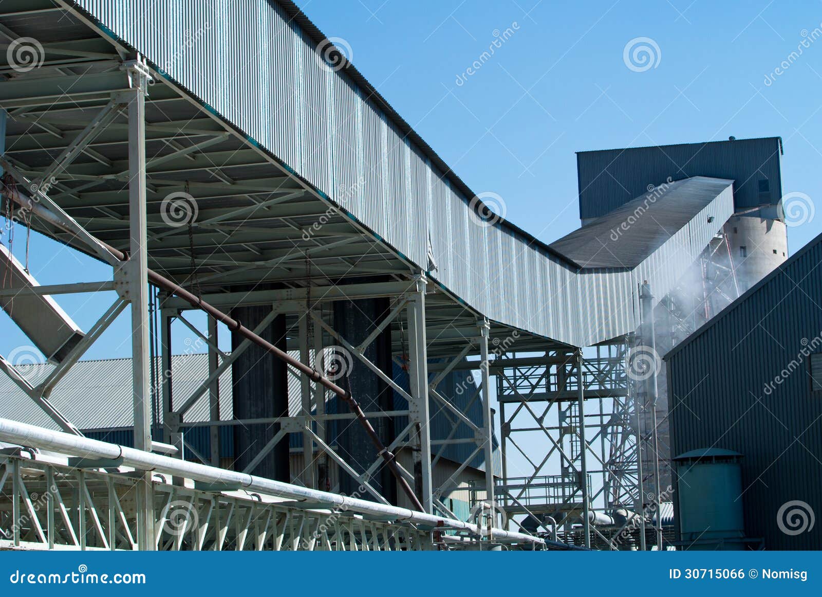 Enclosed conveyor belt stock photo. Image of heavy, industry - 30715066