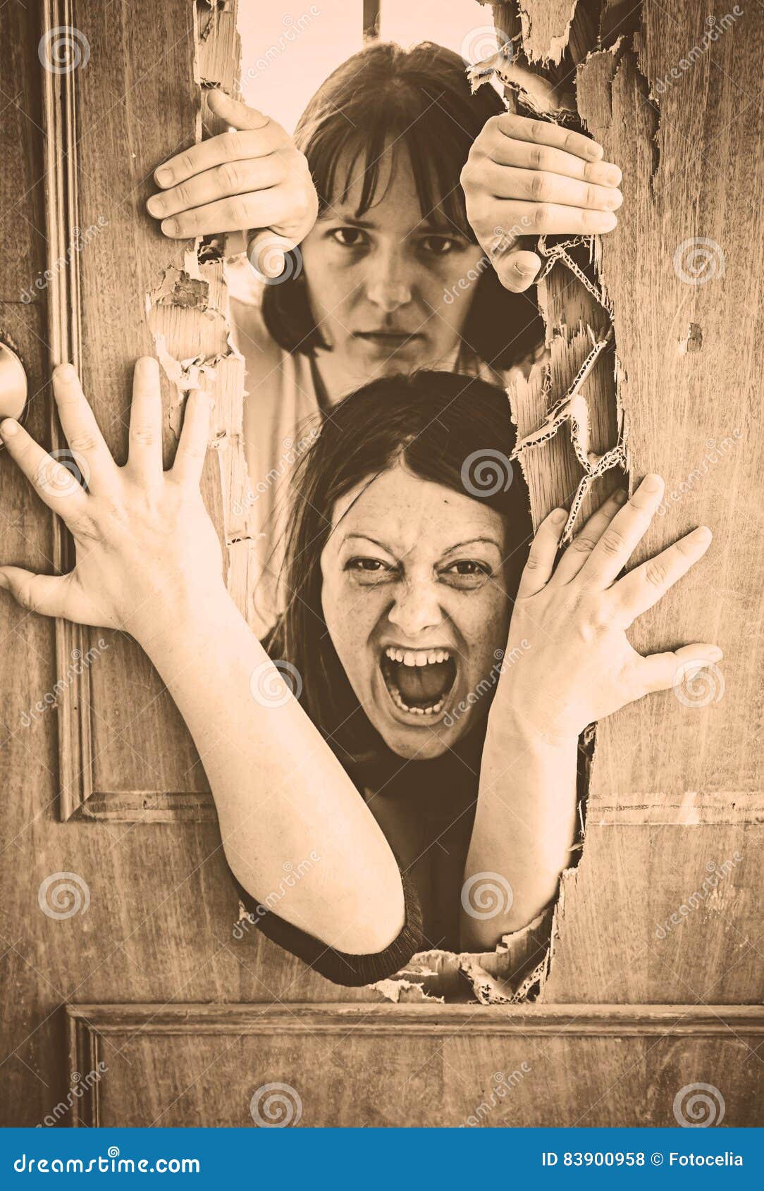 Enclosed women stock photo. Image of desperation, action - 83900958