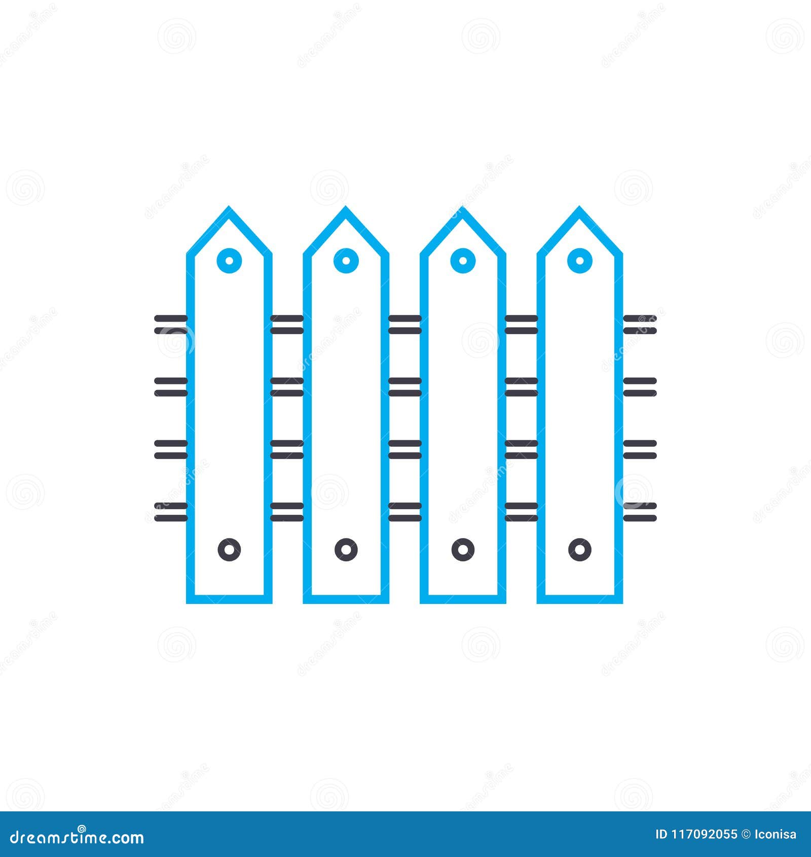 Enclosure of the Site Linear Icon Concept. Enclosure of the Site Line ...