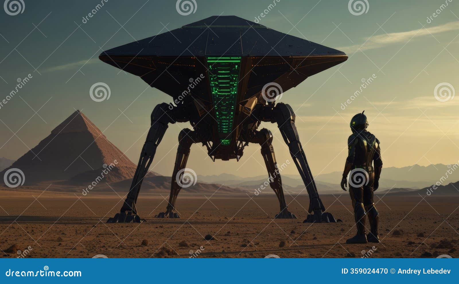 Encounter with the Insectoid Alien Civilizatio Stock Photo - Image of ...
