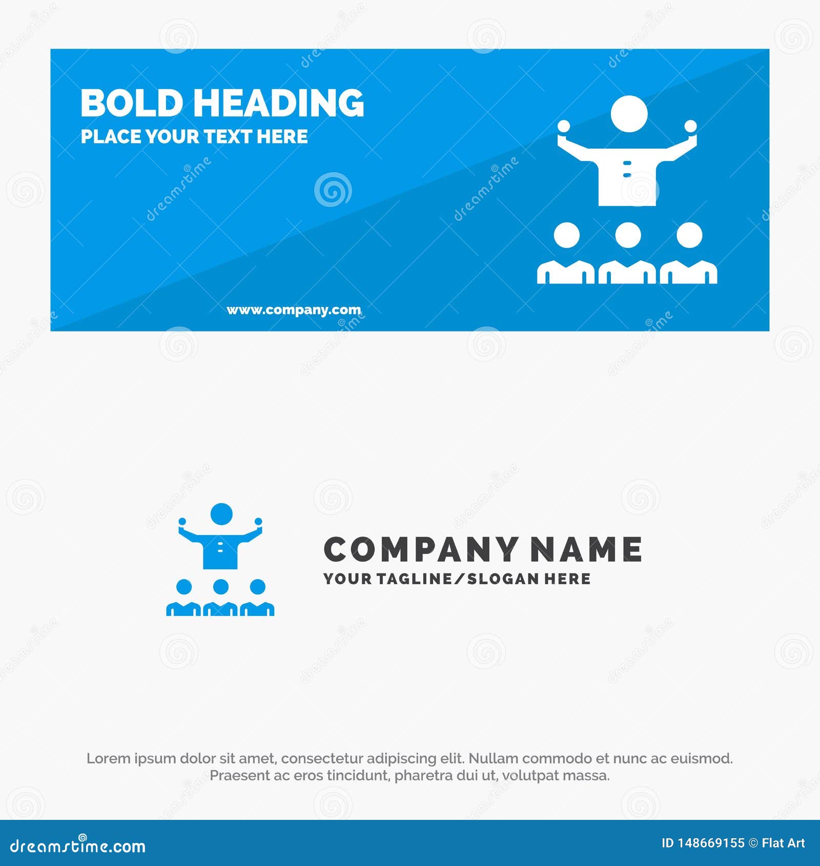 Encourage, Growth, Mentor, Mentorship, Team SOlid Icon Website Banner ...