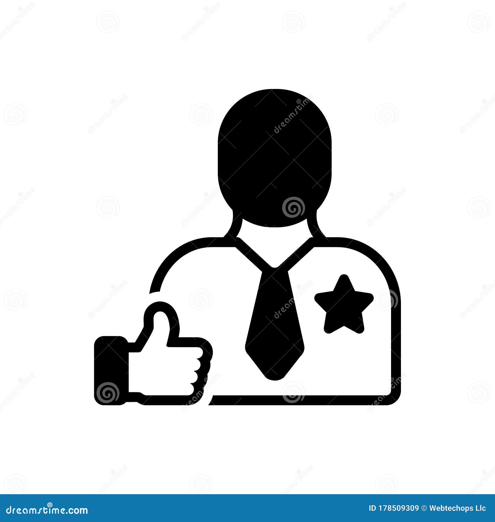 Black Solid Icon for Encourage, Stimulate and Embolden Stock Vector ...