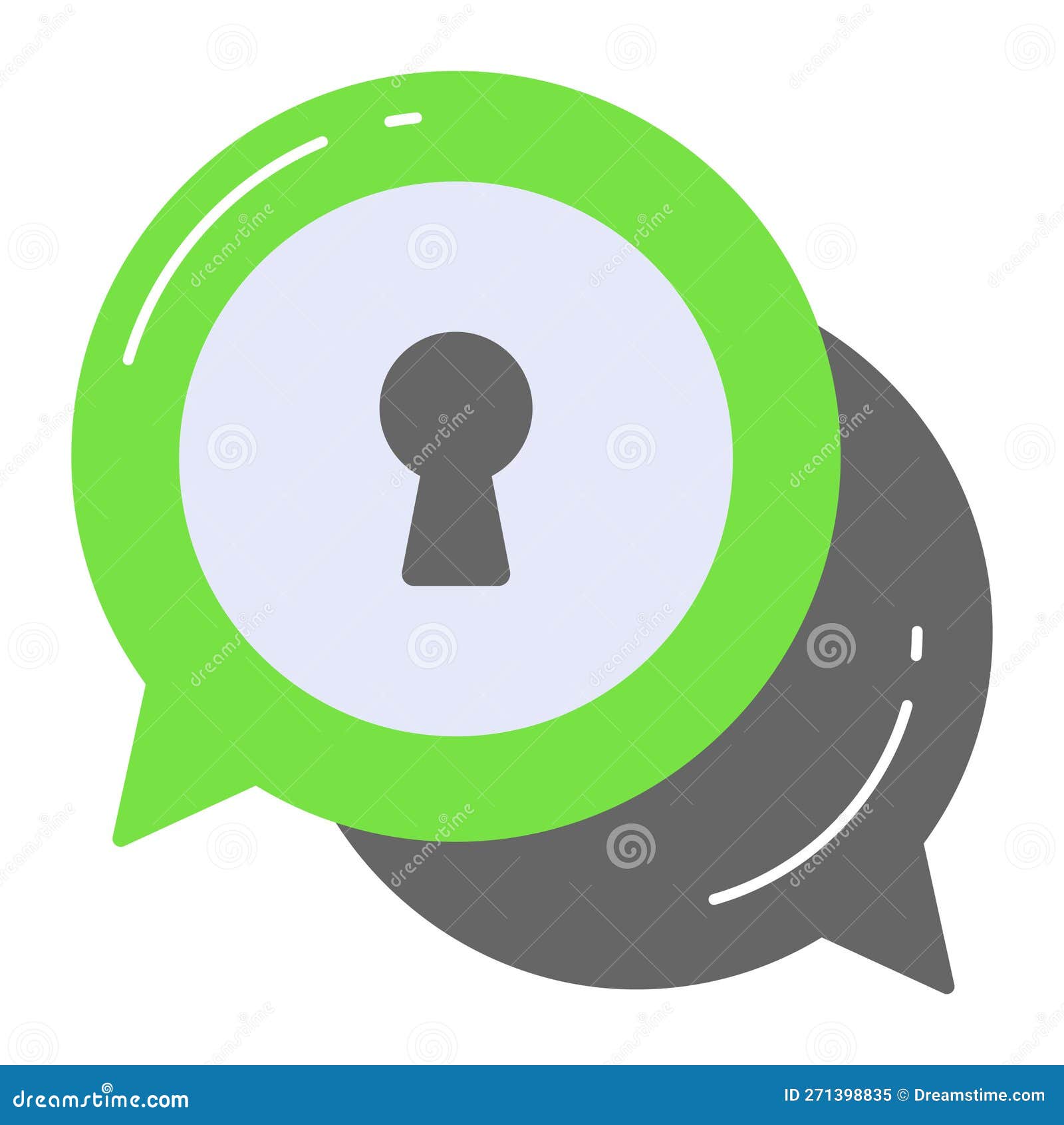 Encrypted Chat Vector Design in Modern Style, Premium Icon Stock Vector ...