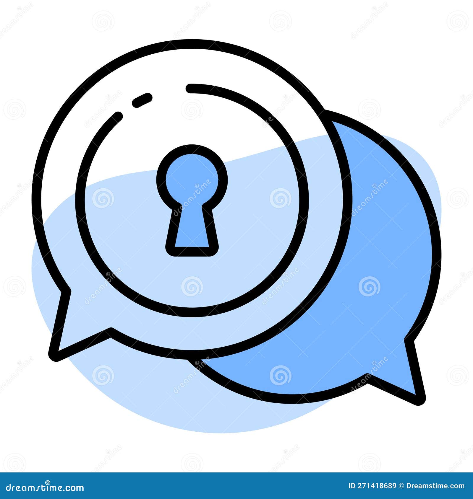 Encrypted Chat Vector Design in Modern Style, Premium Icon Stock Vector ...