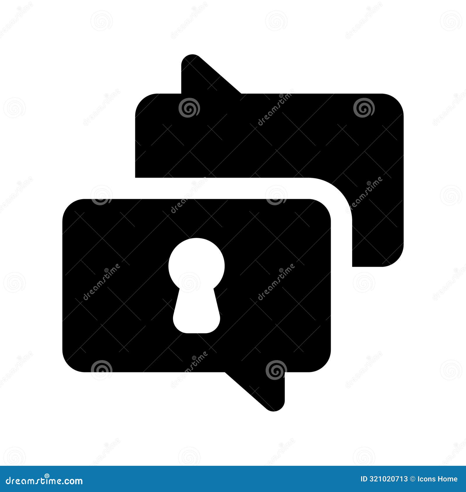 Encrypted Chat Vector Design in Modern Style, Premium Icon Stock Vector ...