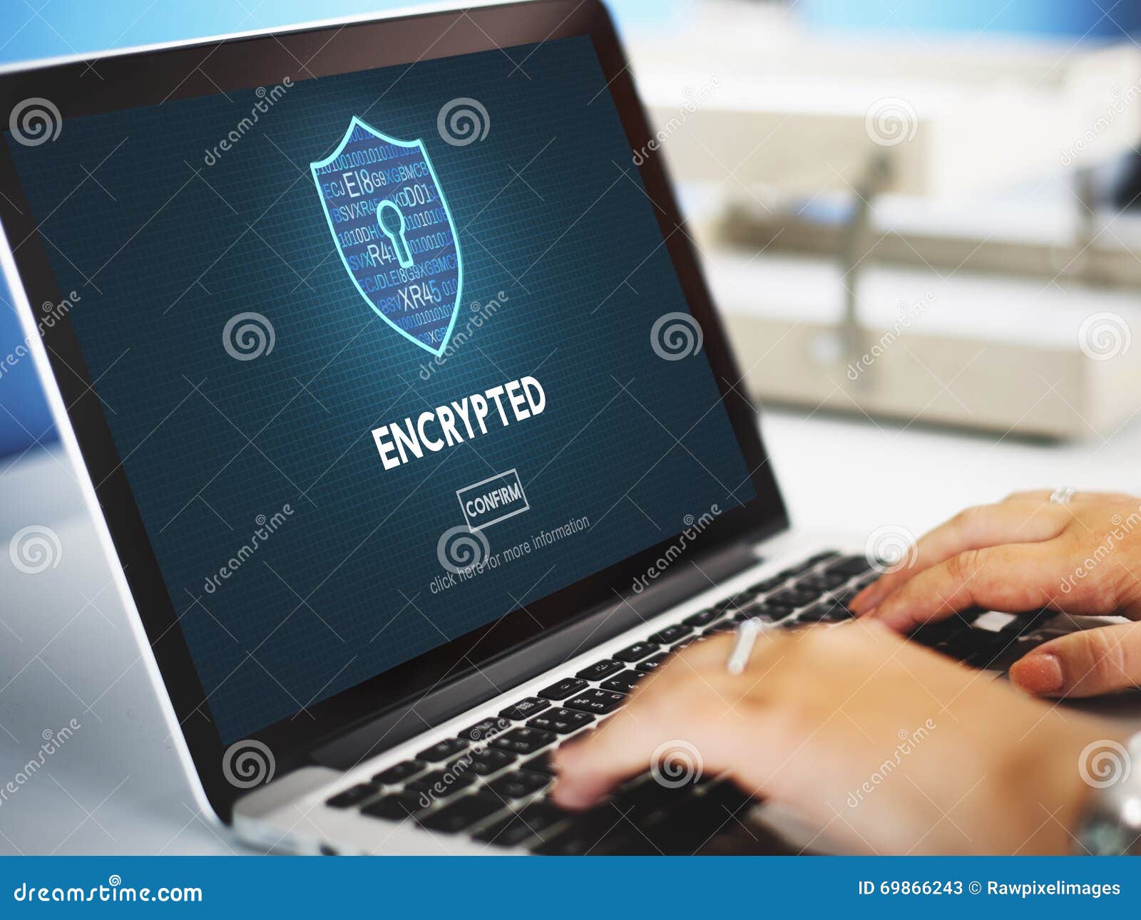 Encrypted Data Privacy Online Security Protection Concept Stock Image ...