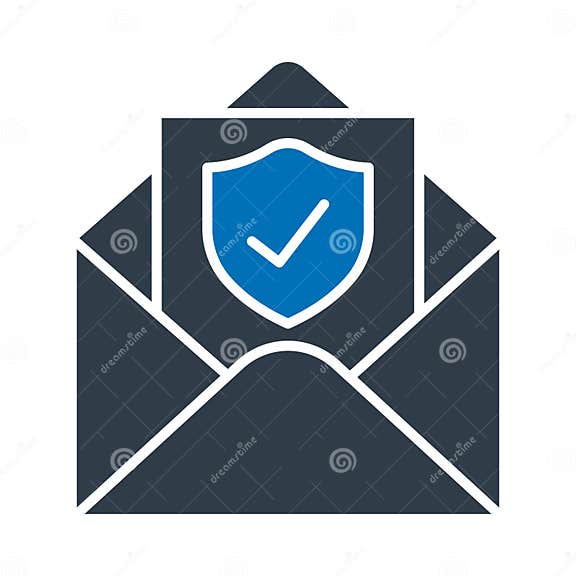 Encrypted Email Isolated Vector Icon Which Can Easily Modify or Edit ...