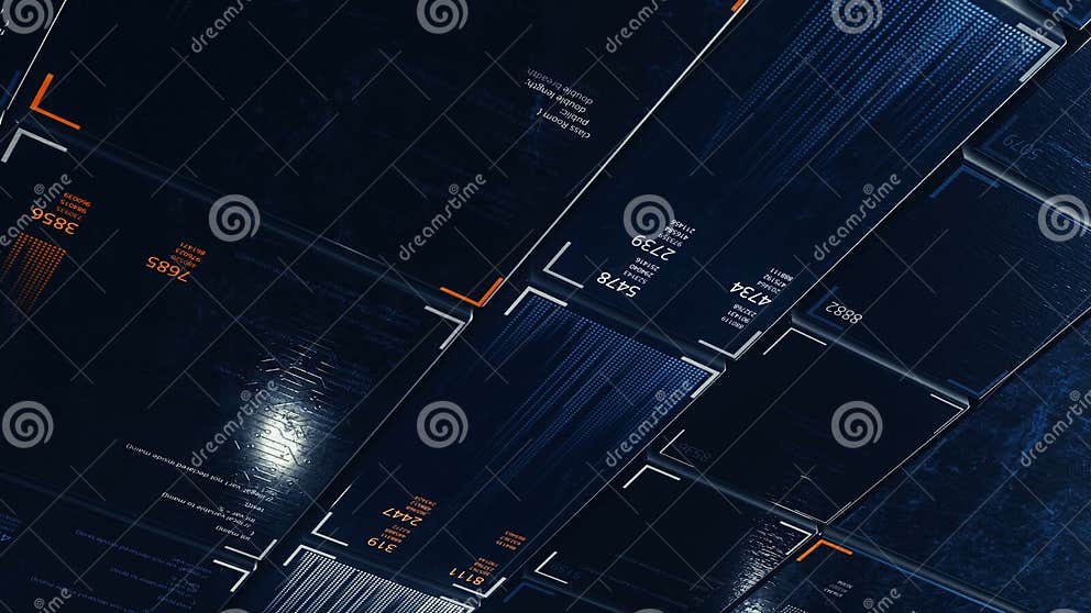 Encrypted Fast Long Scrolling Programming Security Hacking Code on Black Background, Seamless ...