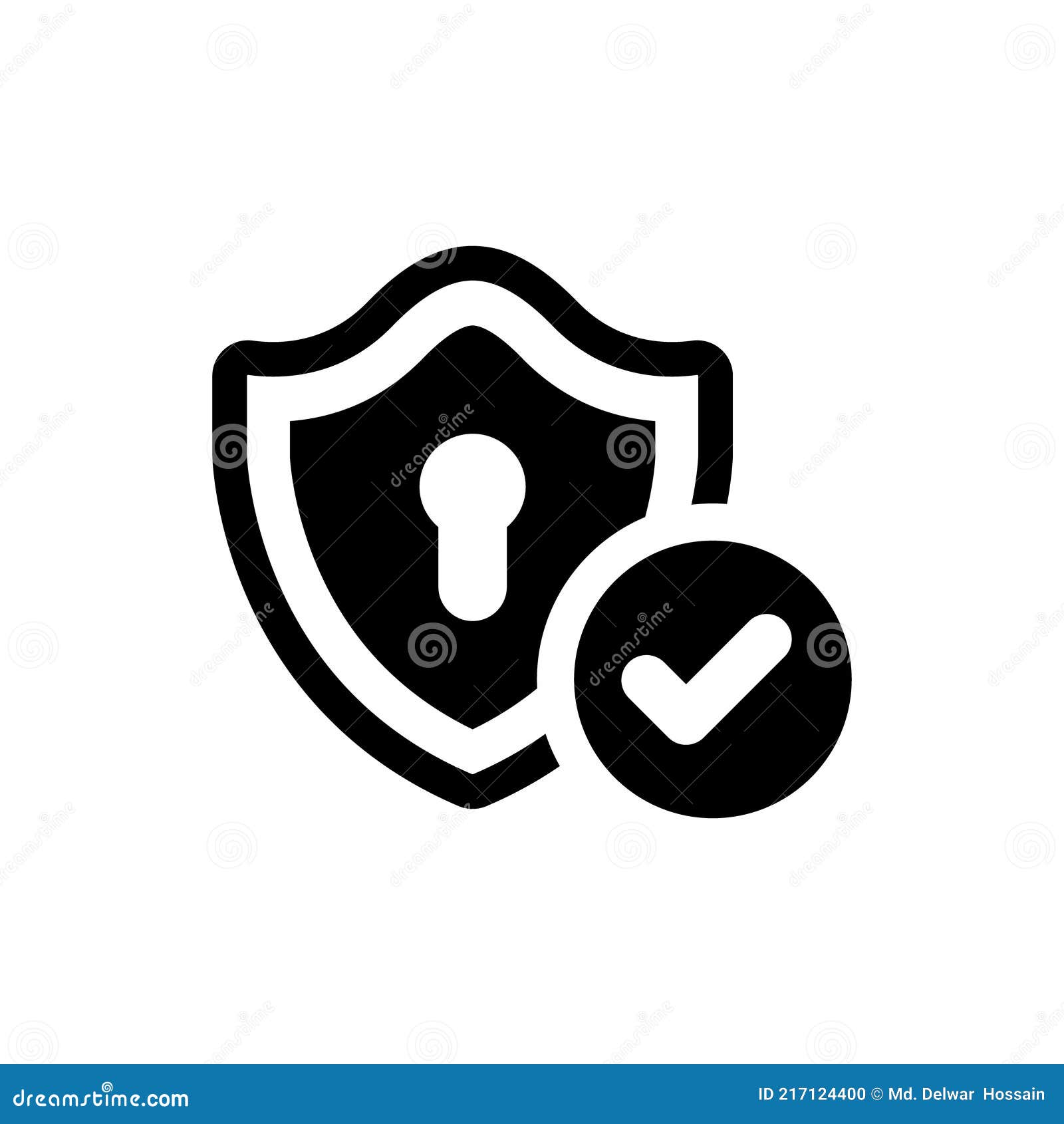 Encrypted icon stock vector. Illustration of secure - 217124400