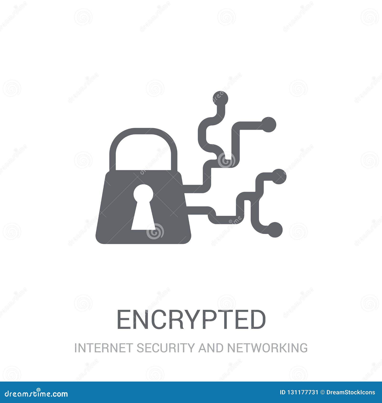 Encrypted Icon. Trendy Encrypted Logo Concept on White Background from ... Encrypted Icon. Trendy Encrypted Logo Concept on White Background from ...