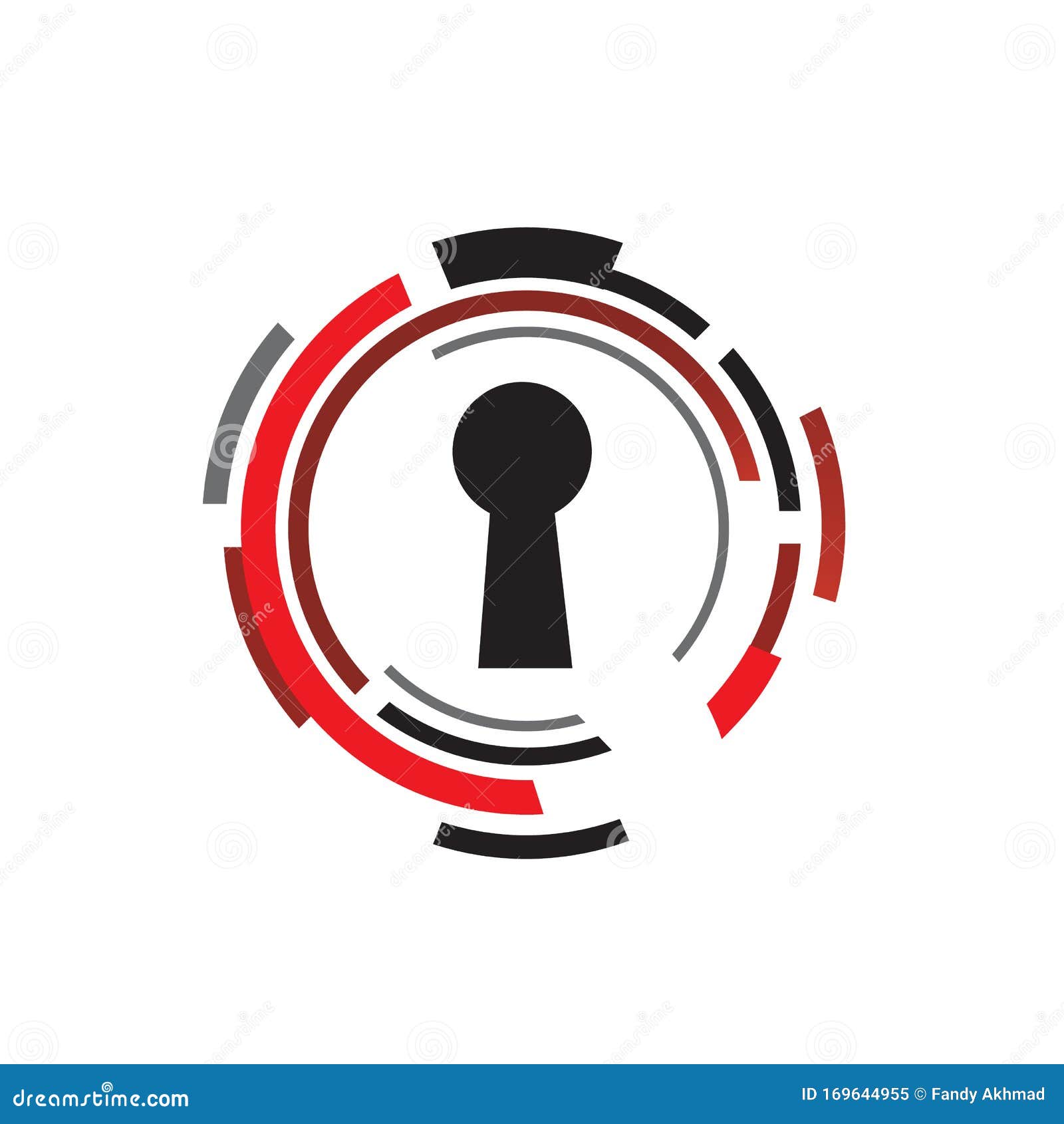 Encrypted Key Cyber Security Logo Design Vector Illustration Stock ...